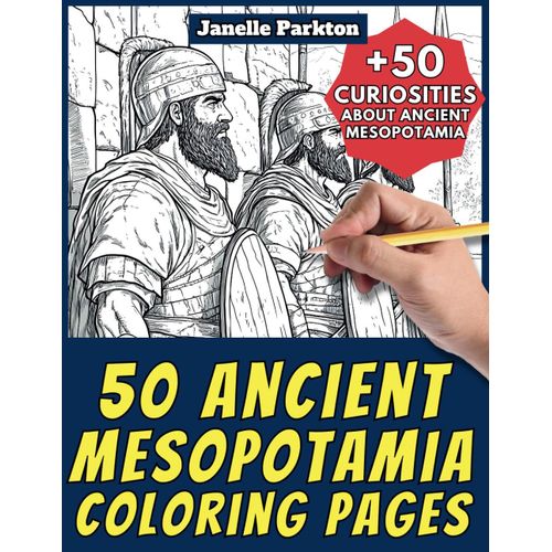 50 Ancient Mesopotamia Coloring Pages Book for Kids and Adults: +50 ...