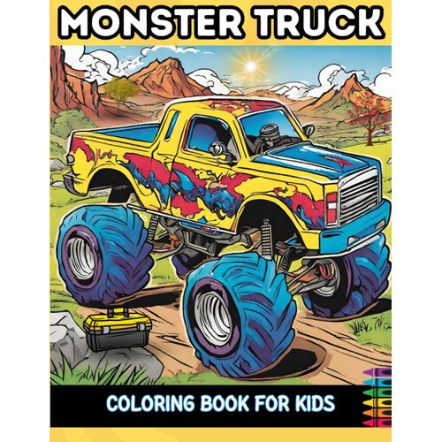 Monster Truck Coloring Book For Kids:: Fun Truck Coloring Book | Boys ...