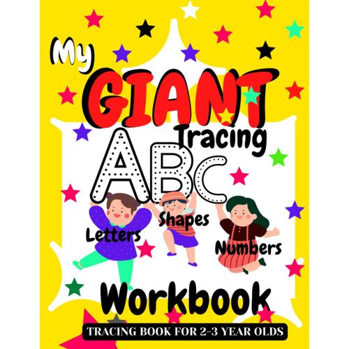 My GIANT Tracing Letters Numbers and Shapes Workbook: Big ABC Tracing ...