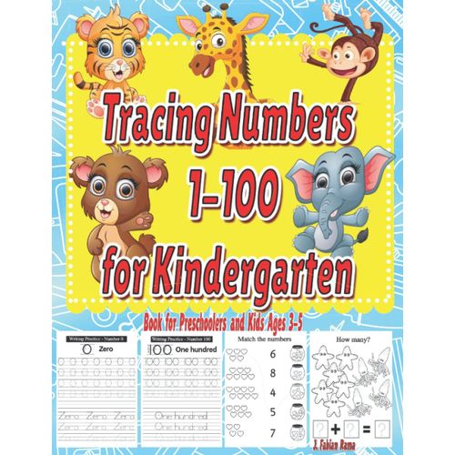 Number Tracing 1-100: Trace numbers 1-100 for kindergarten and ...