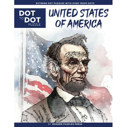 USA - Dot to Dot Puzzle (Extreme Dot Puzzles with over 15000 dots ...