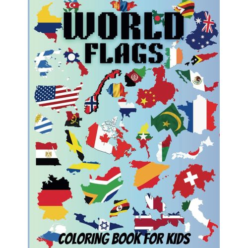 World Flags Coloring Book for Kids: All 197 Countries Flag to color ...