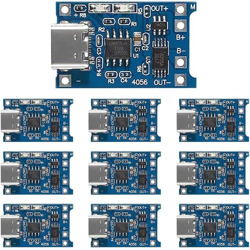 10 Pièces Type-C Usb-C 5V 1A 18650 Chargeur De Batterie Au Lithium ...