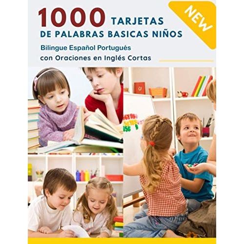 1000 Tarjetas de Palabras Basicas Niños Bilingue Español portugués con ...