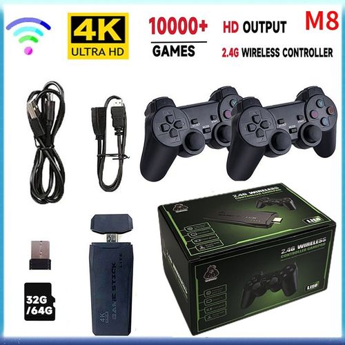 10000 Games Console De Jeux Rétro + 2 Manettes Jeu Vidéo Portable 4K ...