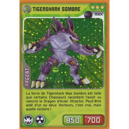 Carte invizimals - nouvelle alliance - tigershark sombre - n°132 ...