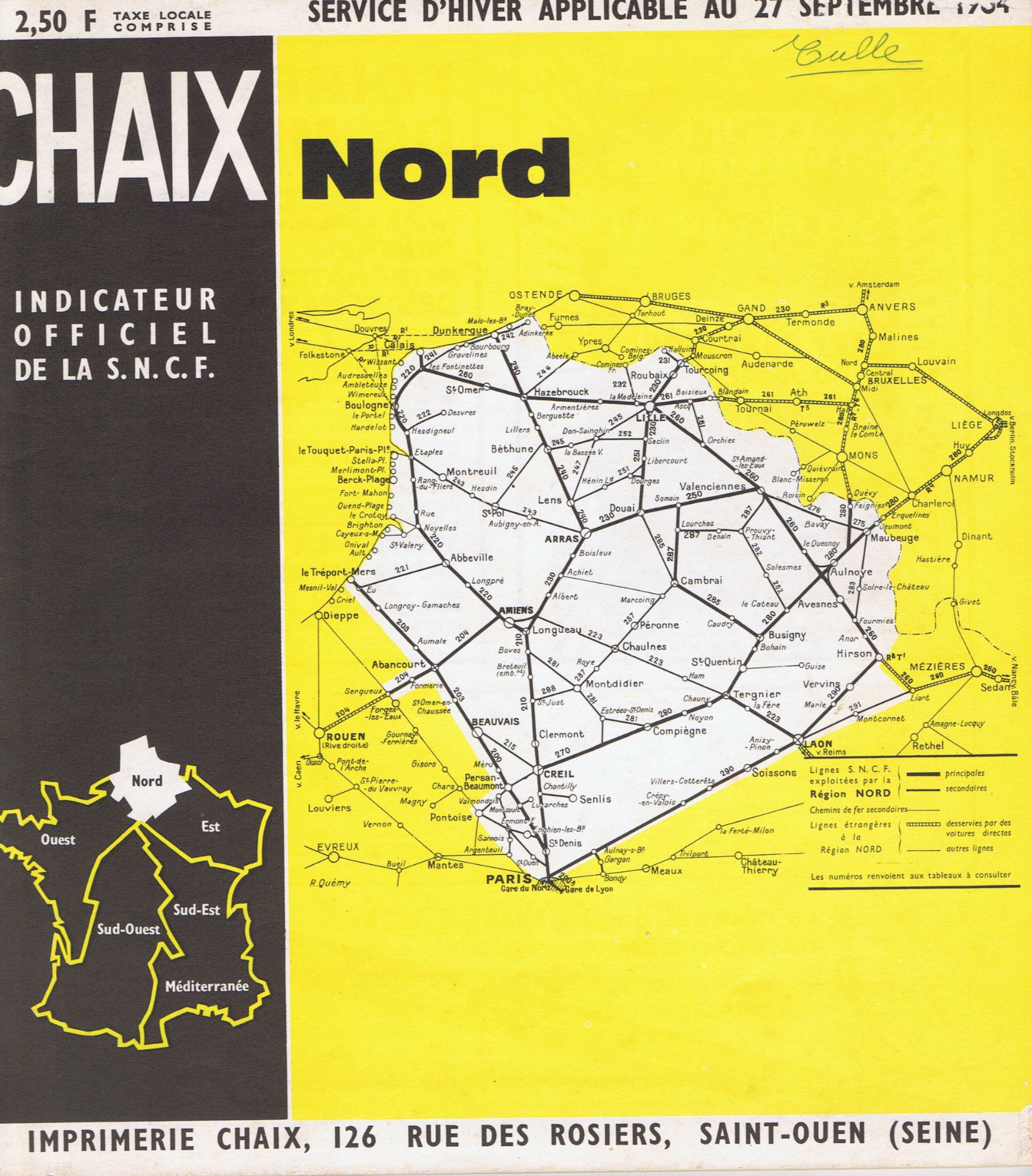 Indicateur Chaix d’occasion | Plus que 2 à -75%