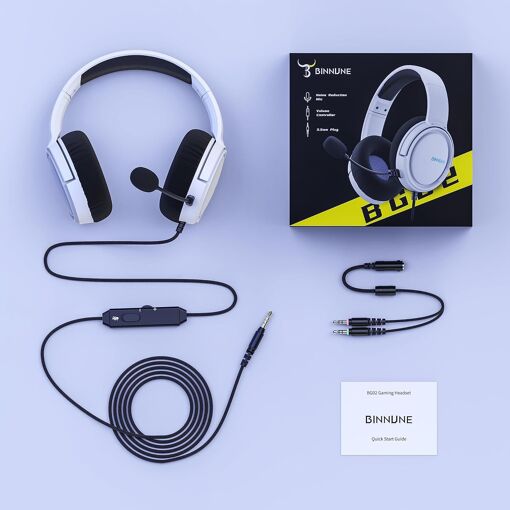 WHITE BINNUNE-Casque de jeu avec micro, BG02, Xbox Series X, S, Xbox ...