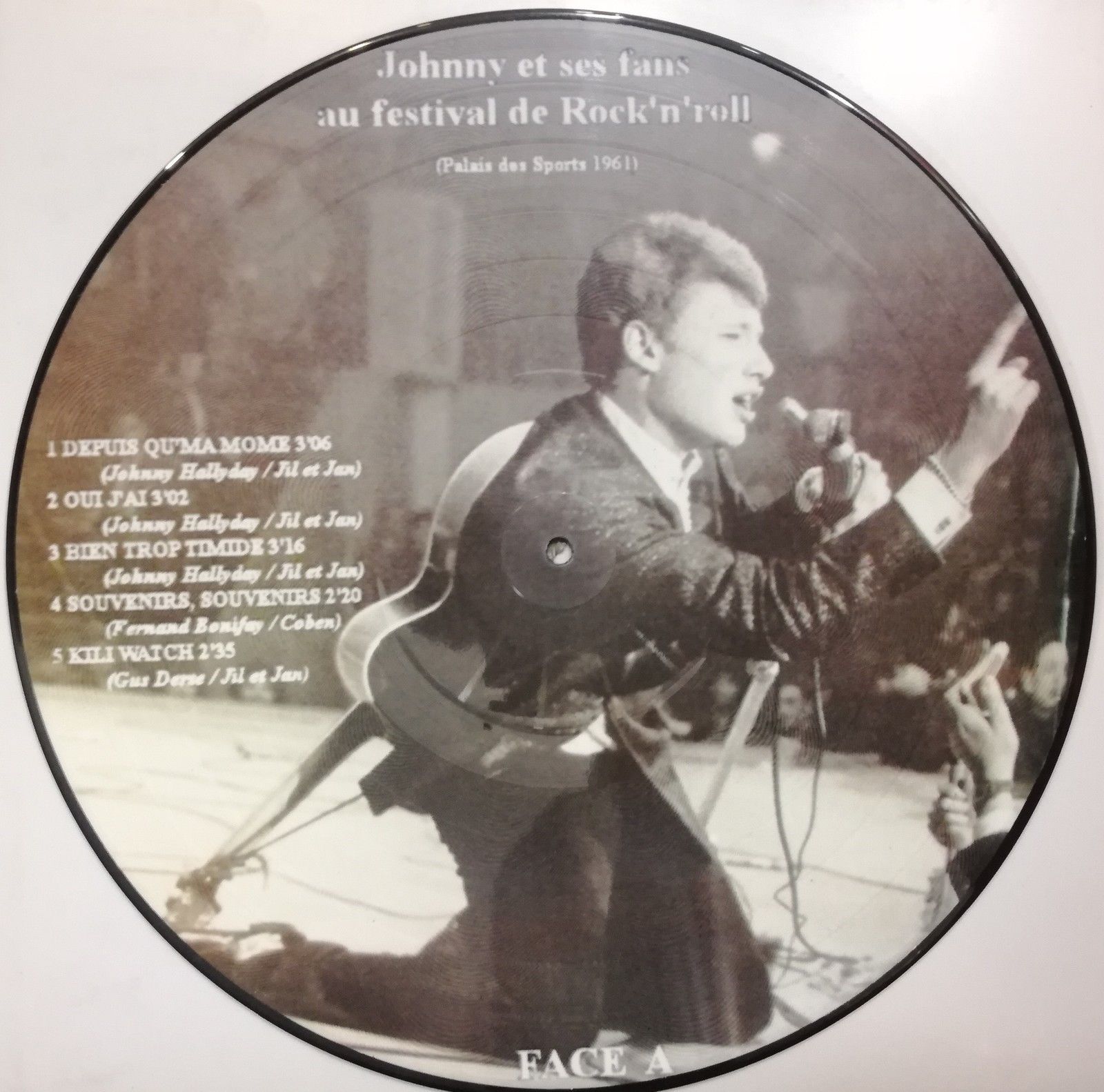 Johnny Hallyday Picture Disc d’occasion