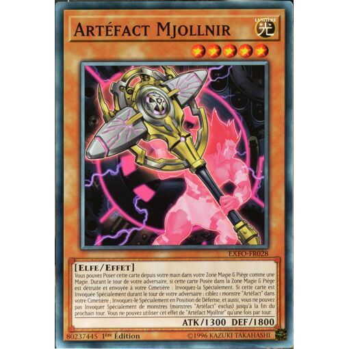 Carte YU-GI-OH EXFO-FR028 Artéfact Mjollnir NEUF FR | Rakuten