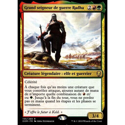 Grand seigneur de guerre Radha - Mtg - Dominaria - r - 195/269 | Rakuten