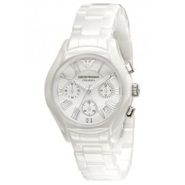 Armani ceramic watch white store