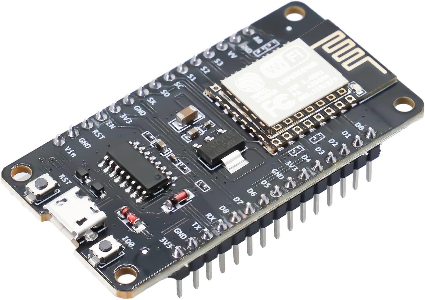 ESP8266 NodeMCU Lua V3 WiFi Module ESP8266 NodeMCU ESP-12F Carte de Développement avec CH340 ...