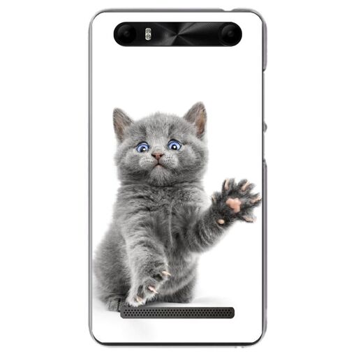 Coque souple pour Konrow Just5 avec impression Motifs chat yeux bleus ...