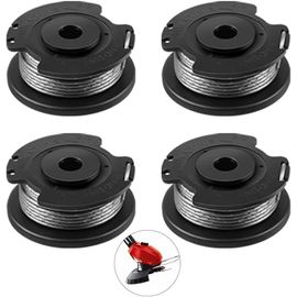4 Pièces Bobine de Fil de Rechange Tondeuse à Gazon en Nylon Bobine Rechange pour Coupe Bordure ...