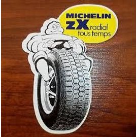 Autocollant sticker adhésif les pneus michelin zx radial tous temps ...