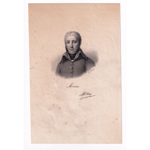 Gravure 1833 Portrait Général Jean Victor Marie Moreau Morlaix ...