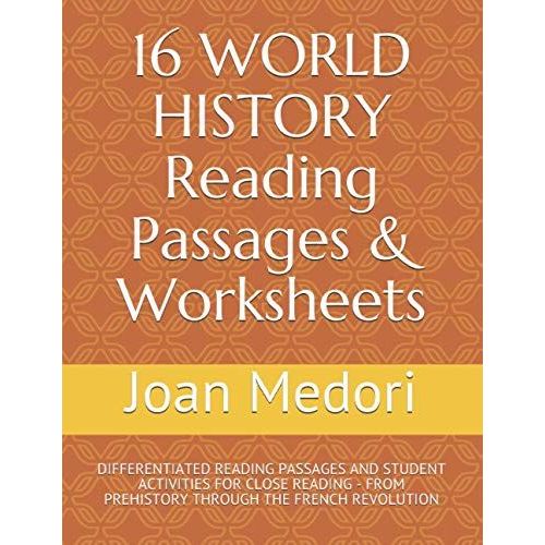16 WORLD HISTORY Reading Passages & Worksheets: DIFFERENTIATED READING ...