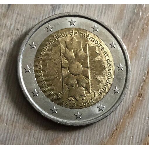 Piece De 2 Euros Fleur De Memoire