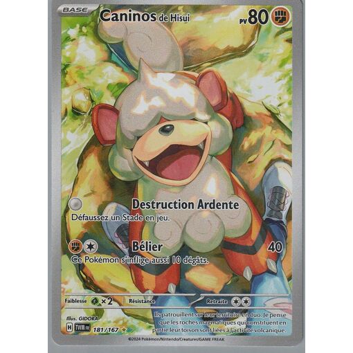 Carte Pokémon - Caninos de Hisui - 181/167 - Secrète-rare - Mascarade ...
