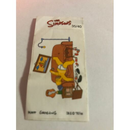 Sticker autocollant ascom - les simpson - the simpsons - n°35/40 - matt ...
