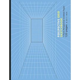 Perspective Grid Sketchbook. One Point Perspective Room Grid Graph ...