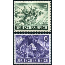 Allemagne, 3ème reich 1943, très beaux timbres neufs** luxe yvert 750 ...