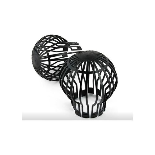 2 filtres de tuyau de descente de toit en plastique noir drain de sol ...