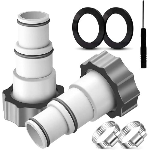 2 Pi¿¿ces Adaptateur Tuyau Piscine, Adaptateurs de Piscine de Rechange A, D'Adaptateur de Tuyau ...