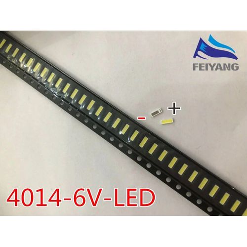 200 perles LED SMD 4014 blanc froid, 1W 6V, 4020 ma, pour TV/LCD, rétro ...