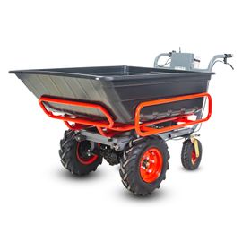 Brouette électrique 4 roues à châssis tubulaire extensible et amovible ...