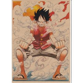 Poster One Piece : Luffy - A Plat - Format A4 #4196 | Rakuten