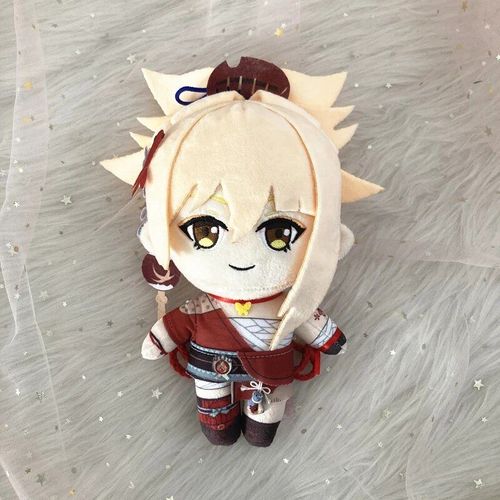 20cm Yoimiya Genshin Poupée En Peluche à Impact Oreiller Doux Pour Enfants Zhong Li Xiao