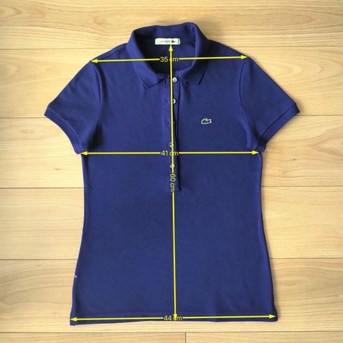Polo Lacoste femme bleu marine taille 36
