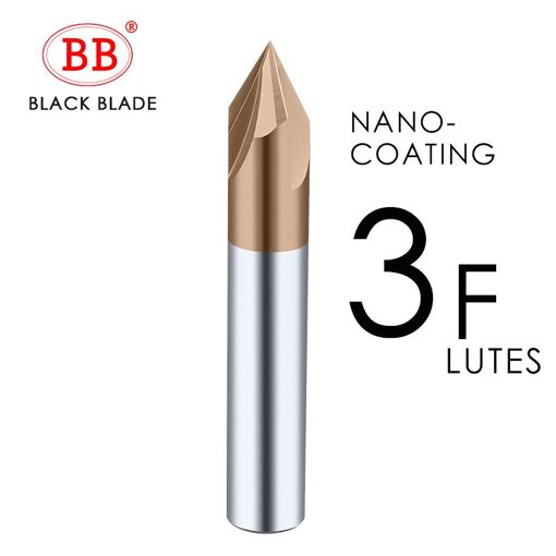 90 Degree 3F-BB2055 4mm BB – Fraise d'angle, à chanfrein en carbure ...