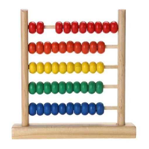 Mini boulier en bois, jouet d'apprentissage des nombres, perles de ...