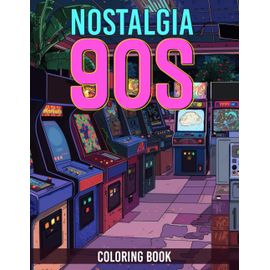 90s Nostalgia Coloring Book: Urban Groove Coloring Pages With Funky ...