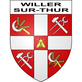 Willer-sur-Thur 68 ville sticker blason écusson autocollant adhésif ...