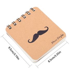 70 Feuilles Mini Spirale Livre Bobine Cahier Drôle Barbe Poche ...