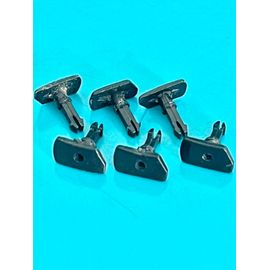 Lot de 6 tampons noirs à clips pour matériels roulants train HO 1/87 ...