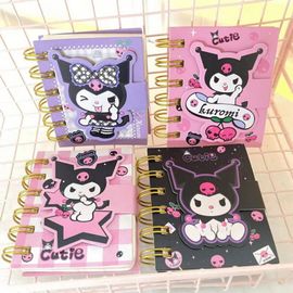 Mini-bloc-notes à bobine avec dessin animé, Sanrio Kuromi, Kawaii ...