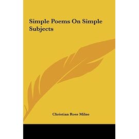 Simple Poems On Simple Subjects | Rakuten
