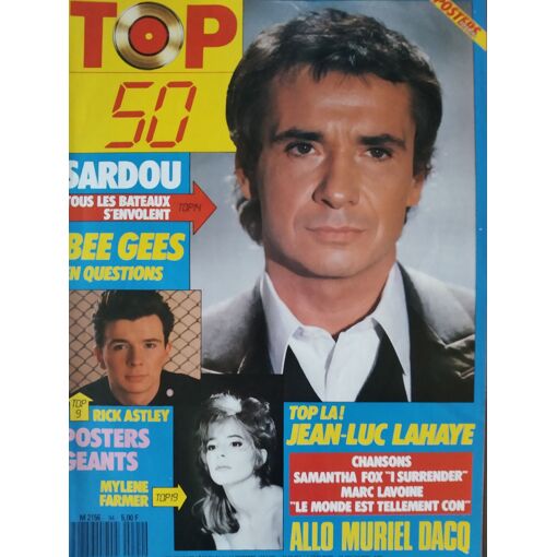 Top 50 N° 94 Avec son poster d'origine - mylene farmer - sardou - bee ...