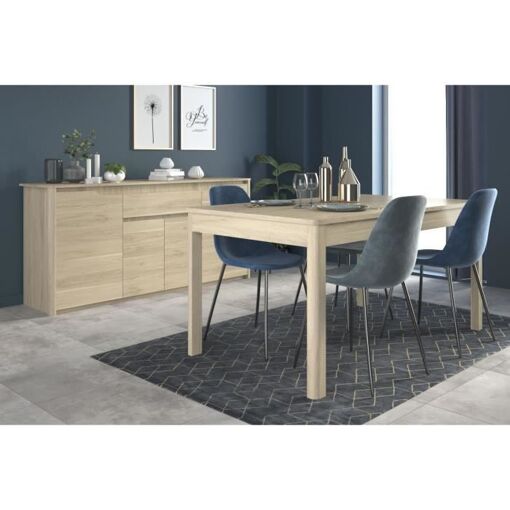 Ensemble séjour BETTY - Buffet 4 portes+1 tiroir: L185.3 x P45,8 x H85 ...