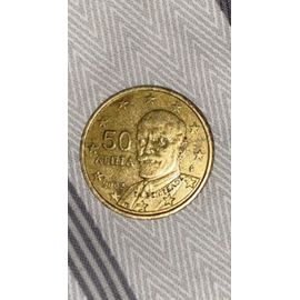 Pièce 50 centimes AENTA (Grece) de 2002 avec le F à l'intérieur de l ...