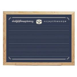 Grand Tableau noir mural ecolier 88x66cm Face craie ardoise XXL - Cadre ...