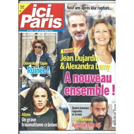 Ici paris 12/10/2022 jean dujardin & alexandra lamy, alizée, sophie ...