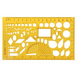 Modèle ovale d'ellipse, outil de mesure des maths, règle de pochoir ...