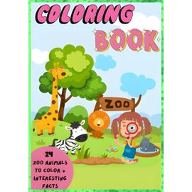 Zoo animals Coloring Book: Zoo Animals Coloring Book and Fun Facts ...
