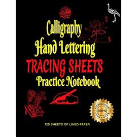 Calligraphy Hand Lettering Tracing Sheets Practice Notebook ...